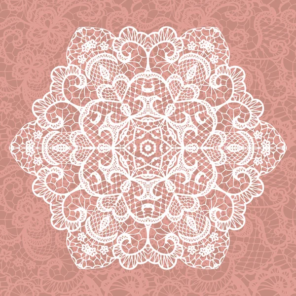 Elegant lacy doily on watercolor background — Stock Vector © comotom0 ...