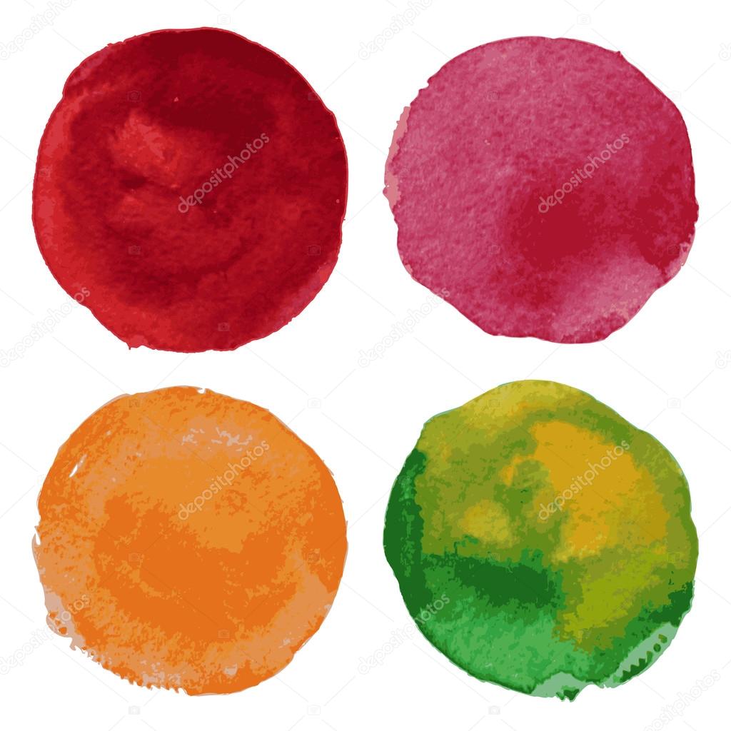 Set of watercolor round background Stock Vector Image by ©comotom0 ...