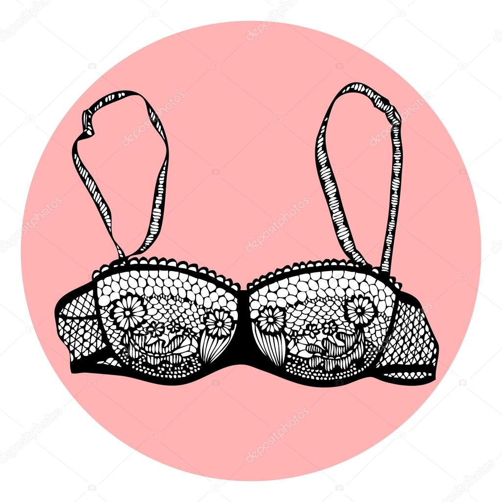 Lacy sexy vector bra. Stock Vector by ©comotom0 36986361