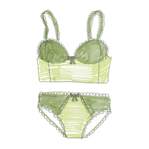 Hand Drawn Sexy Lingerie Set Stock Vector Image By ©comotom0 43731935