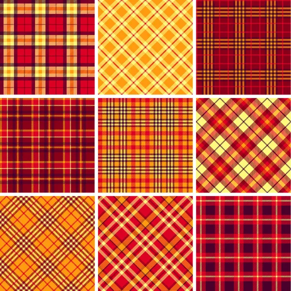 Big plaid pattern set — Stock Vector © WitchEra #11604354