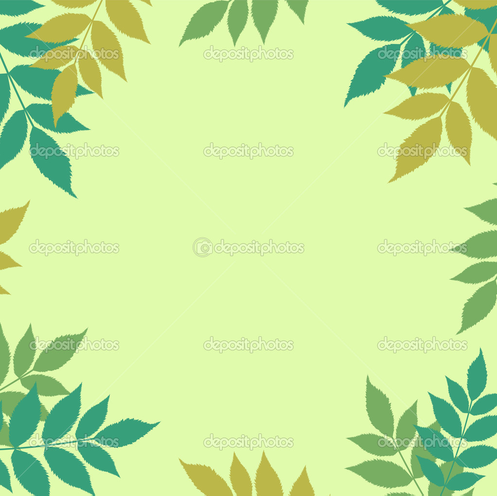 Art frame with leaves Stock Vector by ©WitchEra 47575477