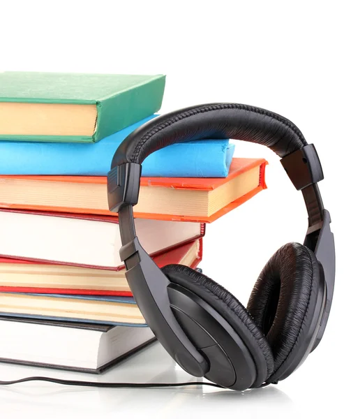 Books and headphones as audio books Stock Photo by ©belchonock 79792152
