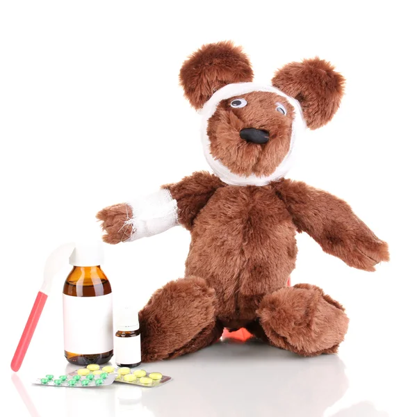 Sick teddy bear — Stock Photo © AGorohov #1329987