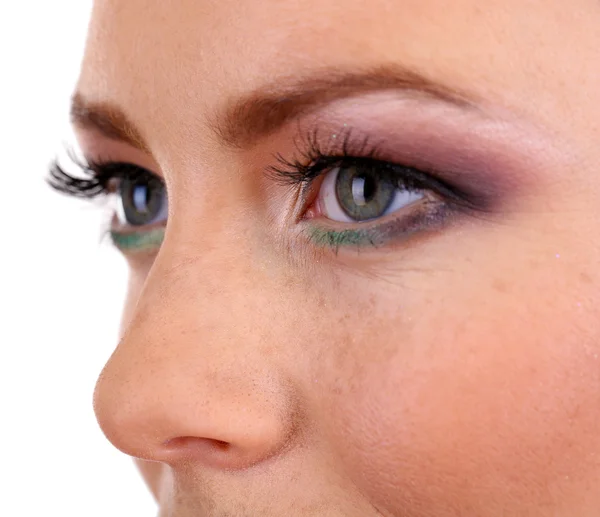 Female face sideways | Female face looking sideways — Stock Photo ...