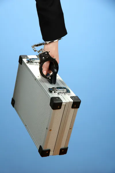 Metal Briefcase With Handcuff