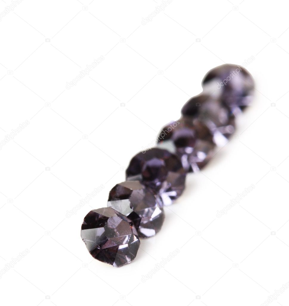 Beautiful gem stones, isolated on white Stock Photo by ©belchonock 24607377