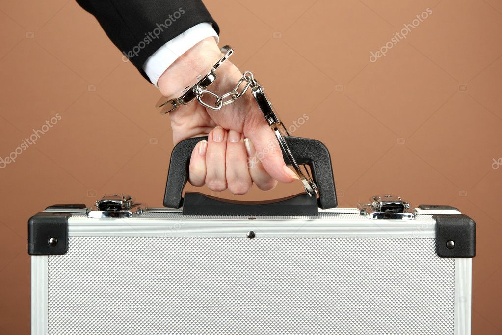Metal Briefcase With Handcuff