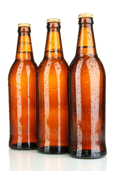 Beer bottles isolated on white Stock Photo by ©belchonock 26324395