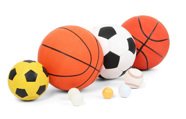 Different balls, isolated on white Stock Photo by ©belchonock 24610909
