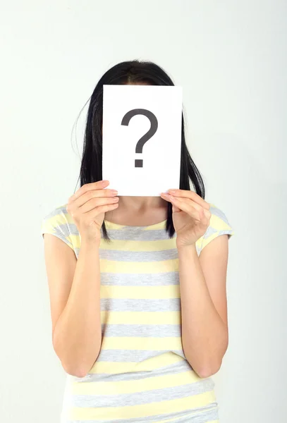 Female Face With Question Mark