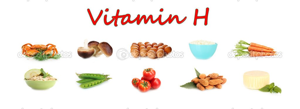 Productos que contienen vitamina H: fotografía de stock © belchonock ...