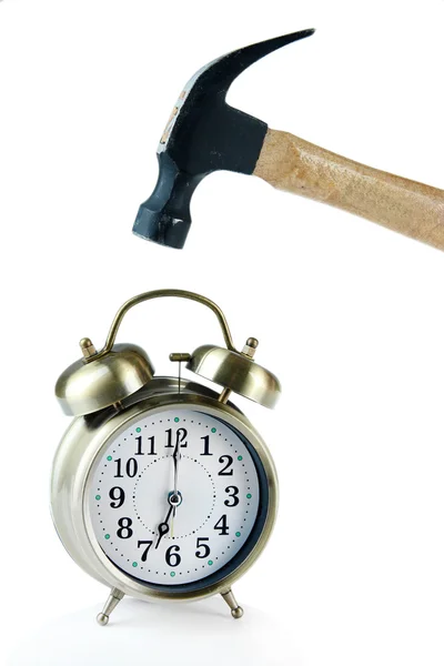 Clock and hammer Stock Photo by ©Gelpi 9440914