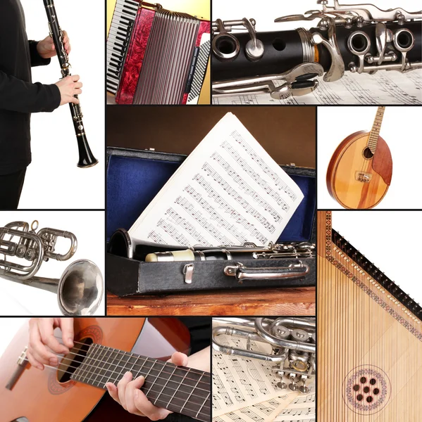 Music instruments collage Stock Photos, Royalty Free Music instruments ...