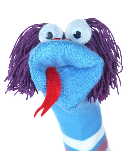 Cute sock puppet isolated on white — Stock Photo © belchonock #33180127 Cute sock puppet isolated on white — Stock Photo © belchonock #33180127