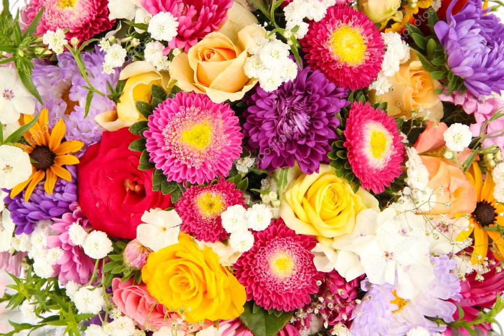 Bright flowers background Stock Photo by ©belchonock 35284457