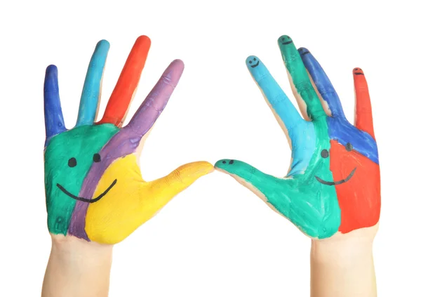 Hands Painted Children — Stock Photo © Madllen #25341485