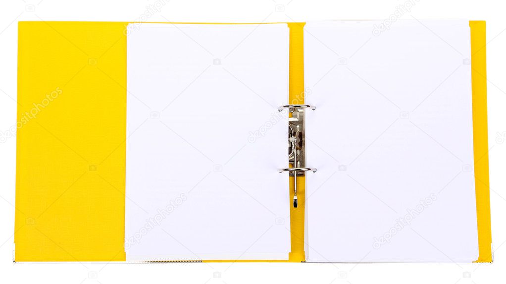 Open file folder isolated on white Stock Photo by ©belchonock 36130007