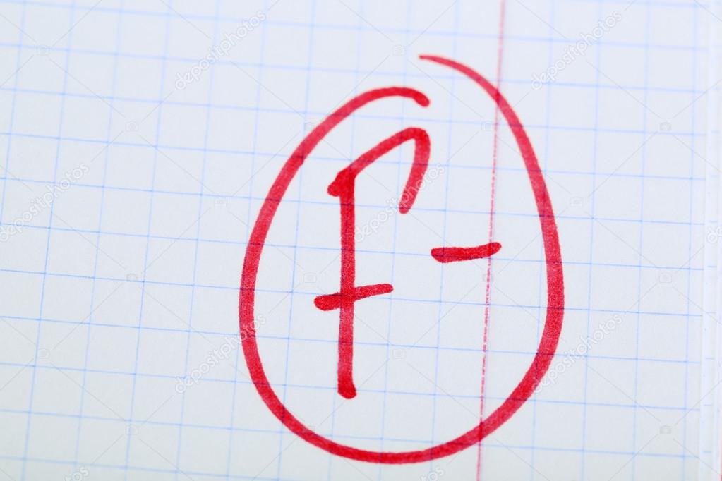 F Grade On Paper