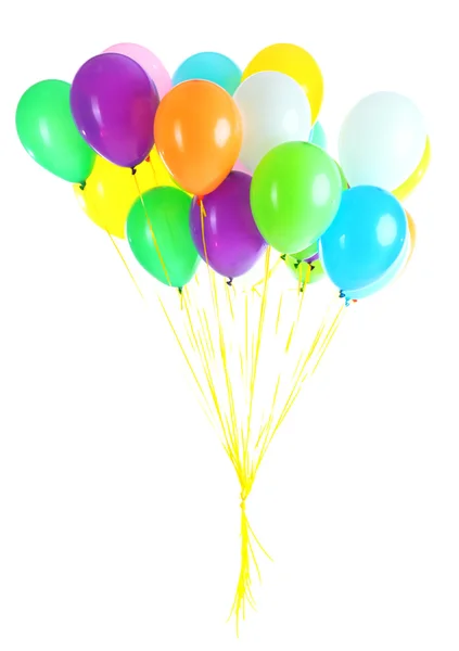 Color balloons isolated on white Stock Photo by ©artjazz 3506857