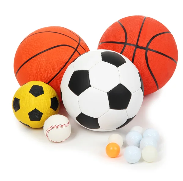 Different balls, isolated on white Stock Photo by ©belchonock 24610909