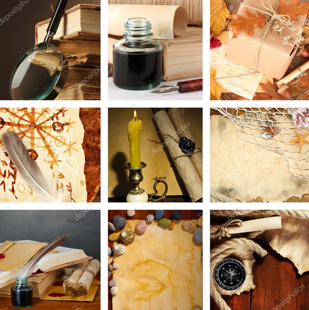 Vintage Fashion Photography Collage