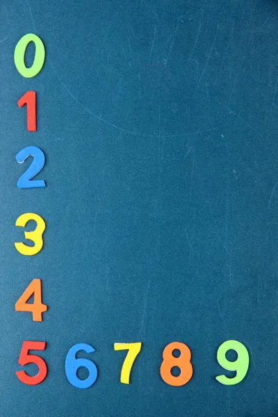 Colorful numbers on school desk background Stock Photo by ©belchonock ...