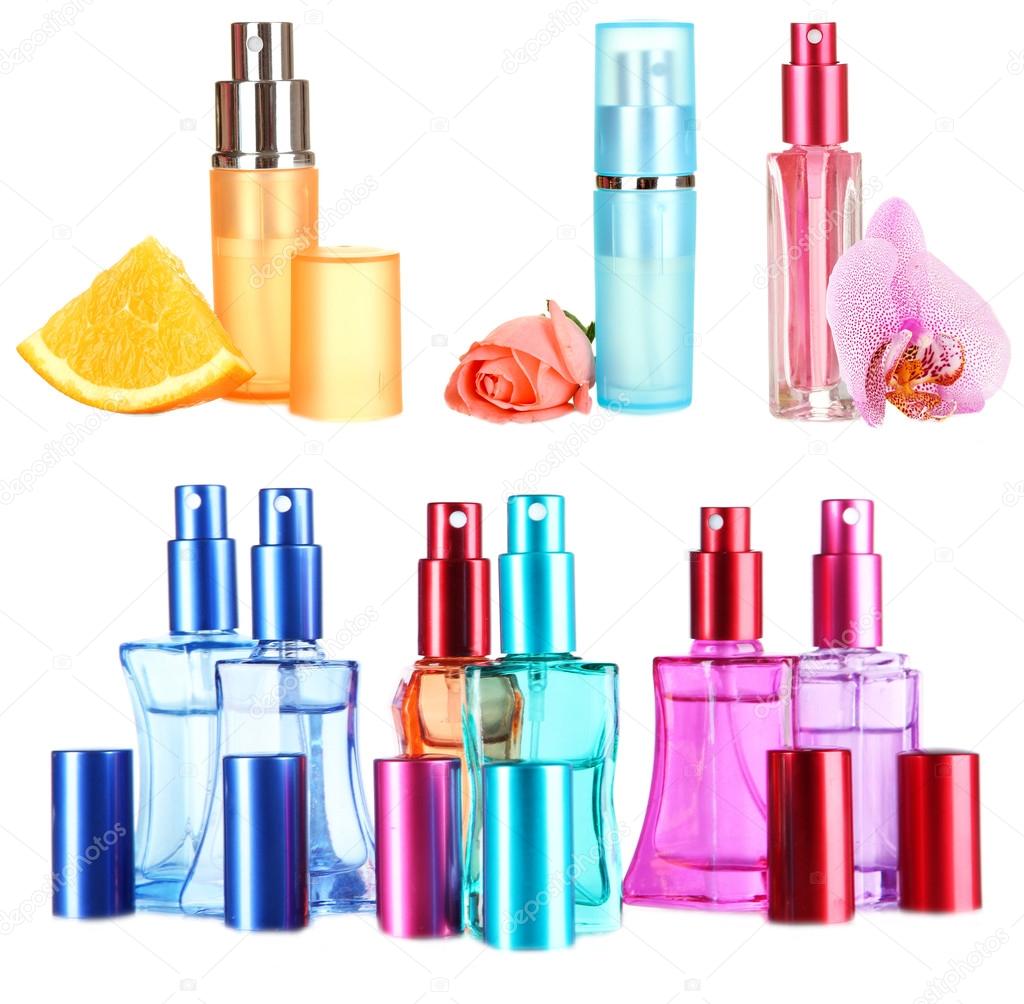 Collage of luxury perfumes Stock Photo by ©belchonock 40203689