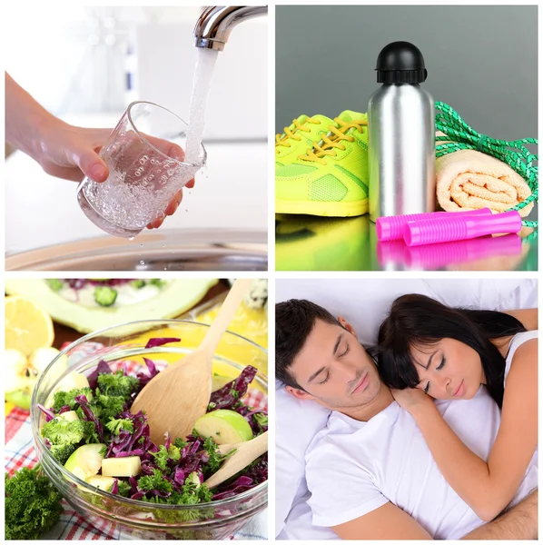 Healthy lifestyle collage Stock Photos, Royalty Free Healthy lifestyle ...