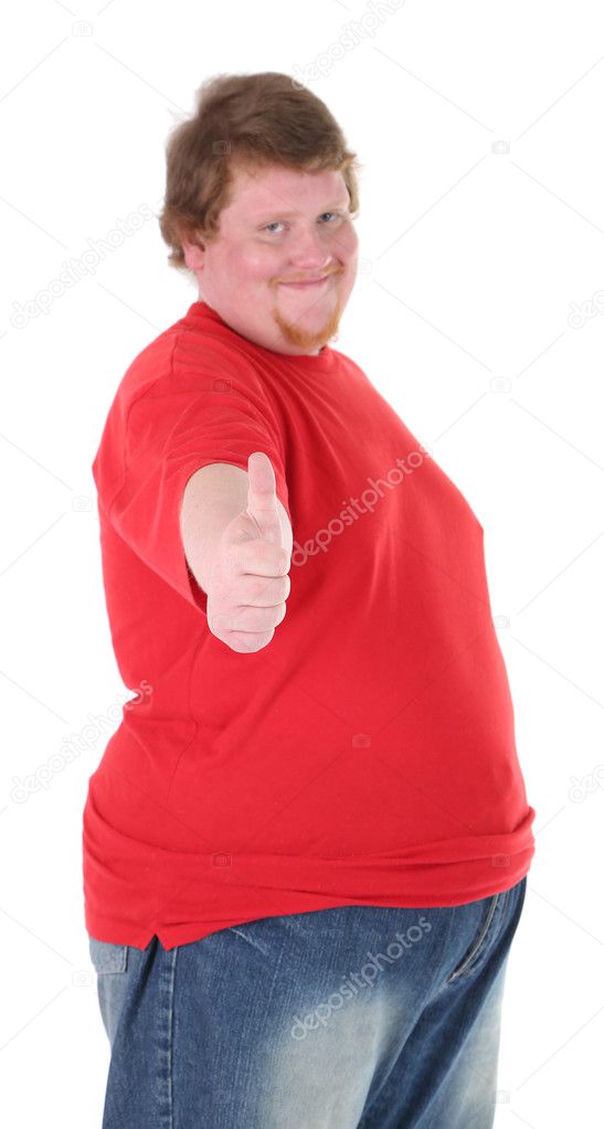 Fat man — Stock Photo © belchonock #45086369
