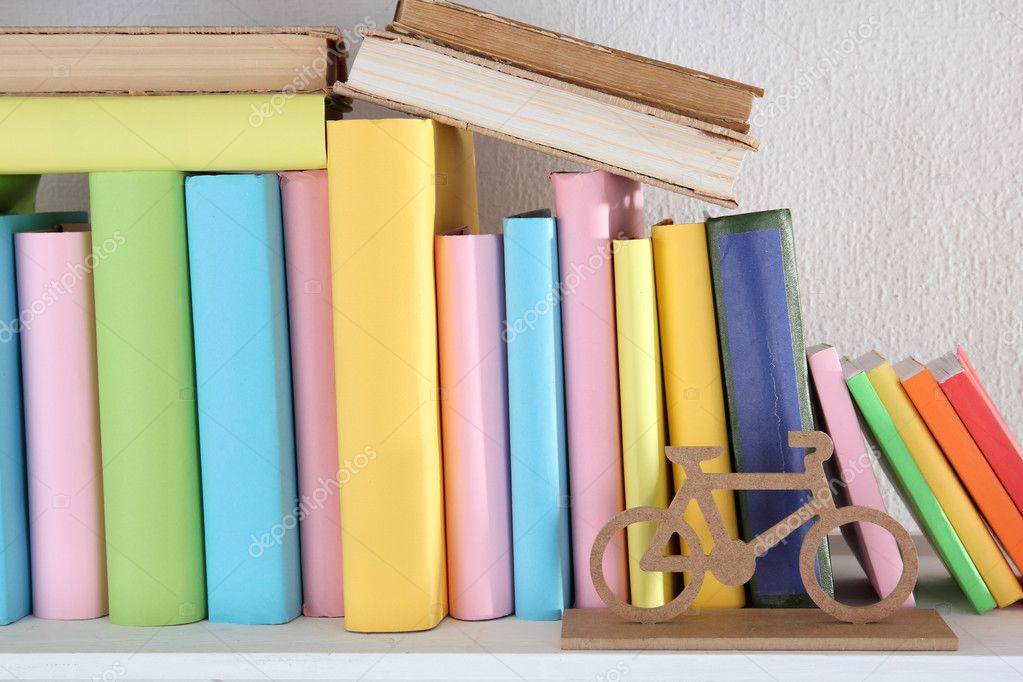 Books on shelf close-up — Stock Photo © belchonock #45638255