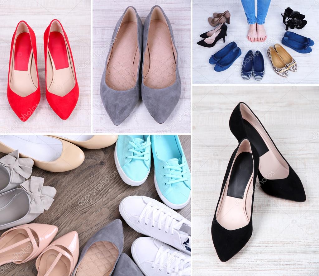 Collage of different shoes Stock Photo by ©belchonock 45864681