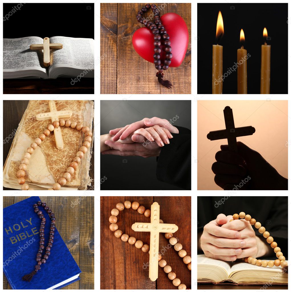 Religion collage Stock Photo by ©belchonock 46492717