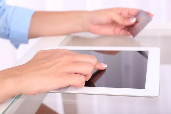 Using digital tablet Stock Photo by ©Rangizzz 24466771