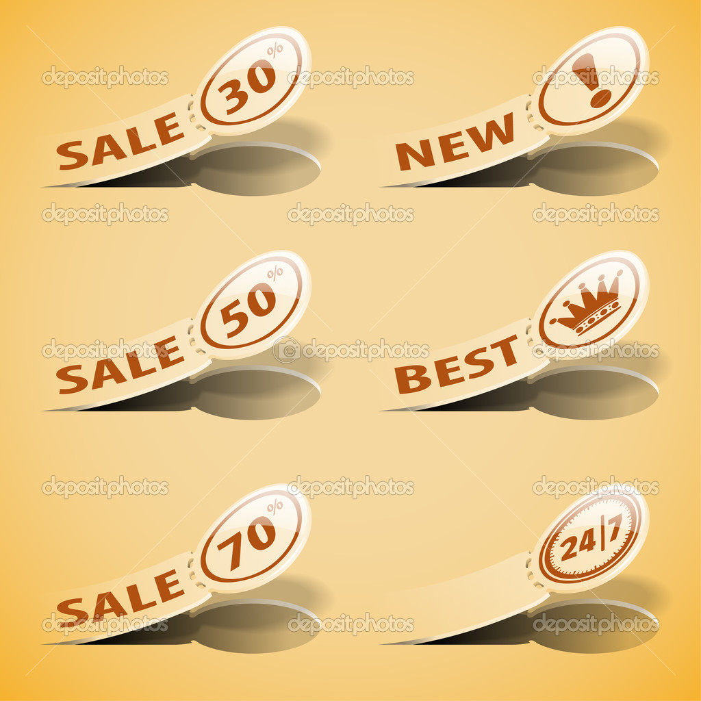 Sticker Labels Stock Vector Image by ©TAlexey #13437555