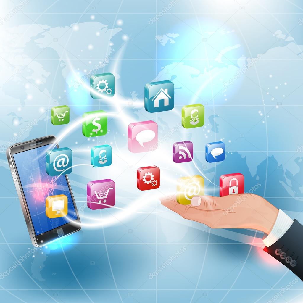 Applications For Mobile Platforms — Stock Vector © Talexey 26941391