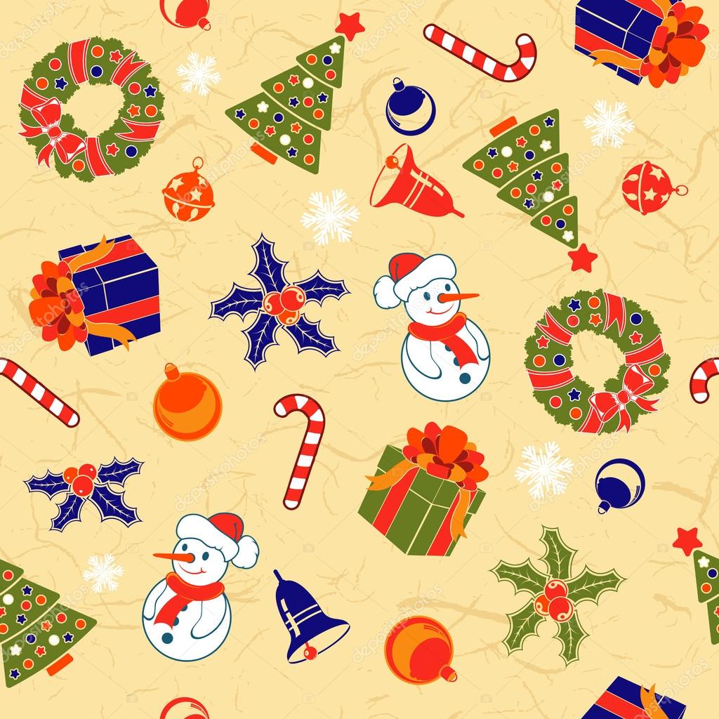 Christmas Seamless Background Stock Vector by ©TAlexey 35840499