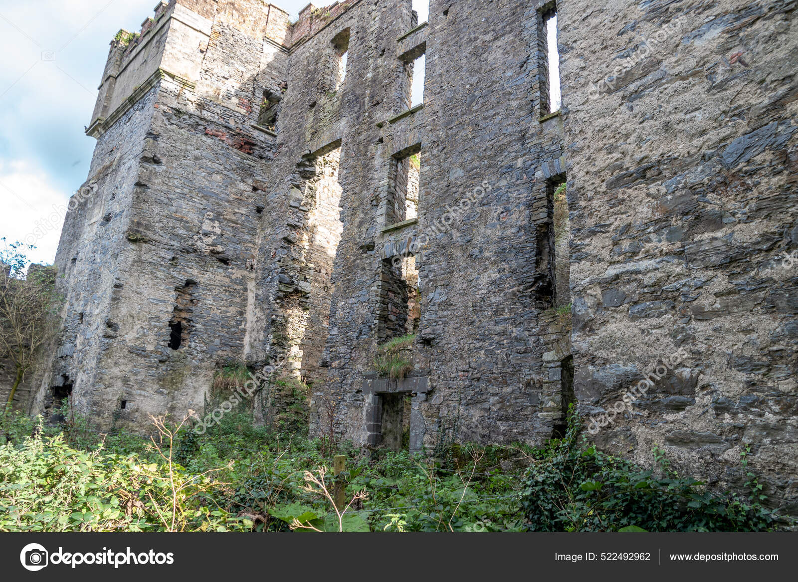 The remains of Raphoe castle in County Donegal - Ireland — Stock Photo ...
