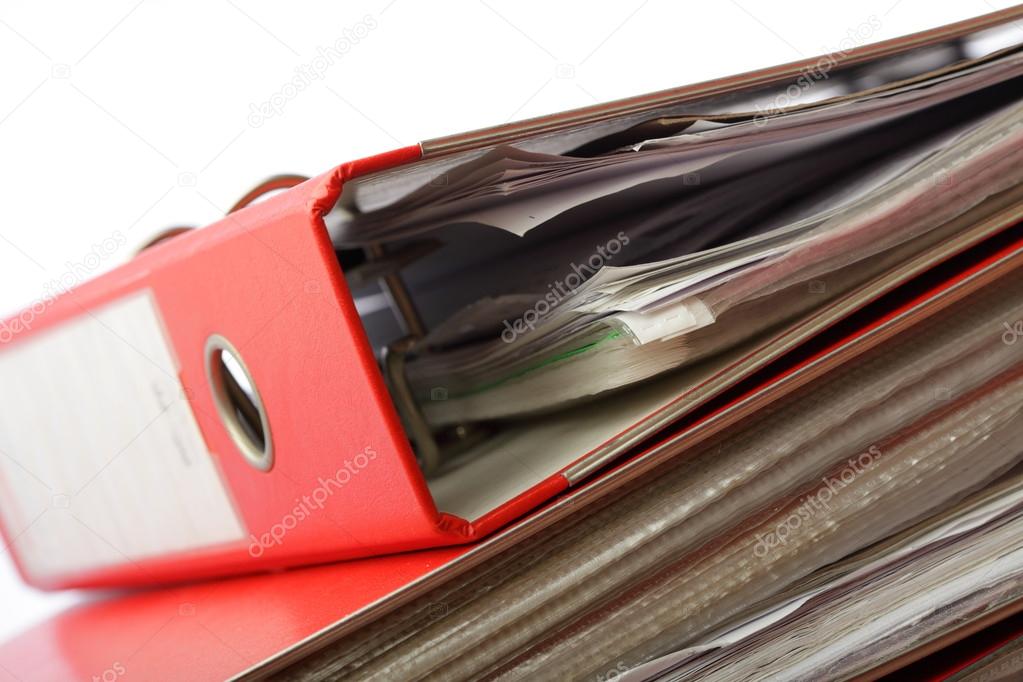 Stack file Office folder on white background Stock Photo by ©LSaloni ...