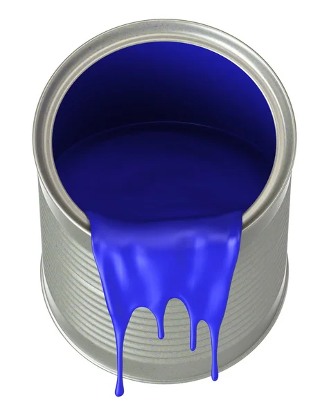 Pouring Paint Into A Bucket