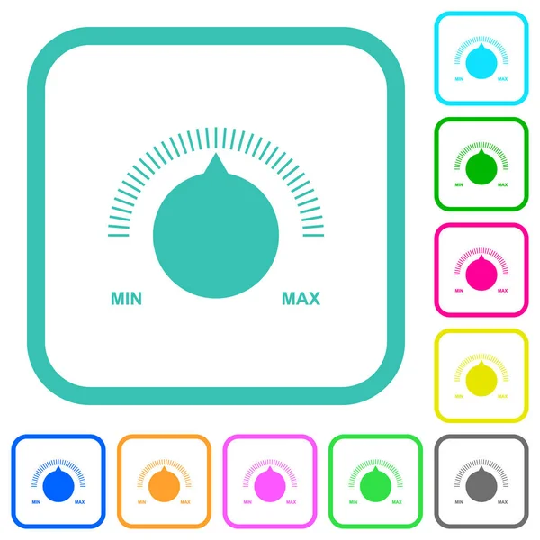 Bomb Sparkling Fuse Vivid Colored Flat Icons Curved Borders White Stock ...