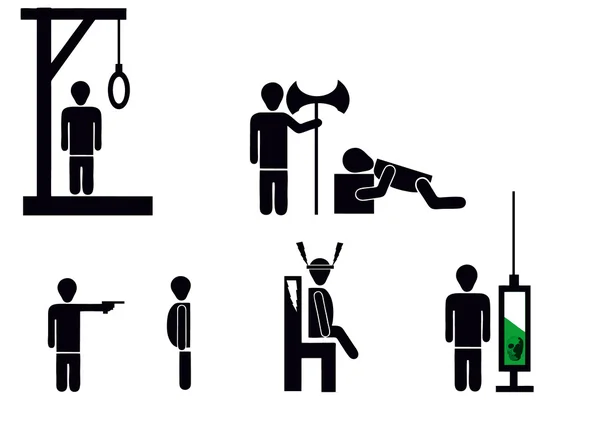 Execution Death Penalty Capital Punishment Modern Methods Stick Figure ...