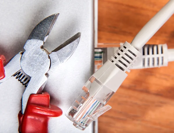 connection service and repair network connections - Stock Image ...