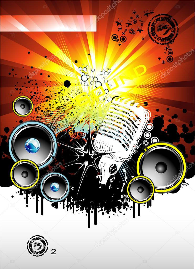 Music Abstract Background Stock Vector by ©DavidArts 23278072