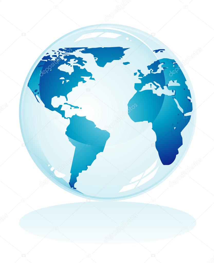 Blue Earth Background Stock Vector by ©DavidArts 23281544
