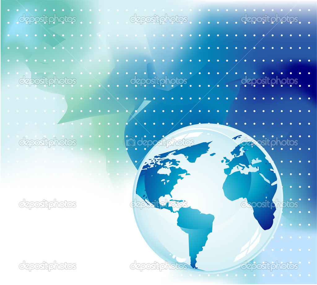 Business Earth Background — Stock Vector © DavidArts #23289308