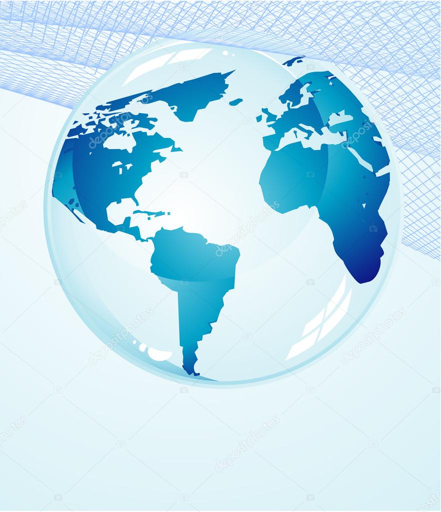 Blue Earth Background Stock Vector by ©DavidArts 23290534