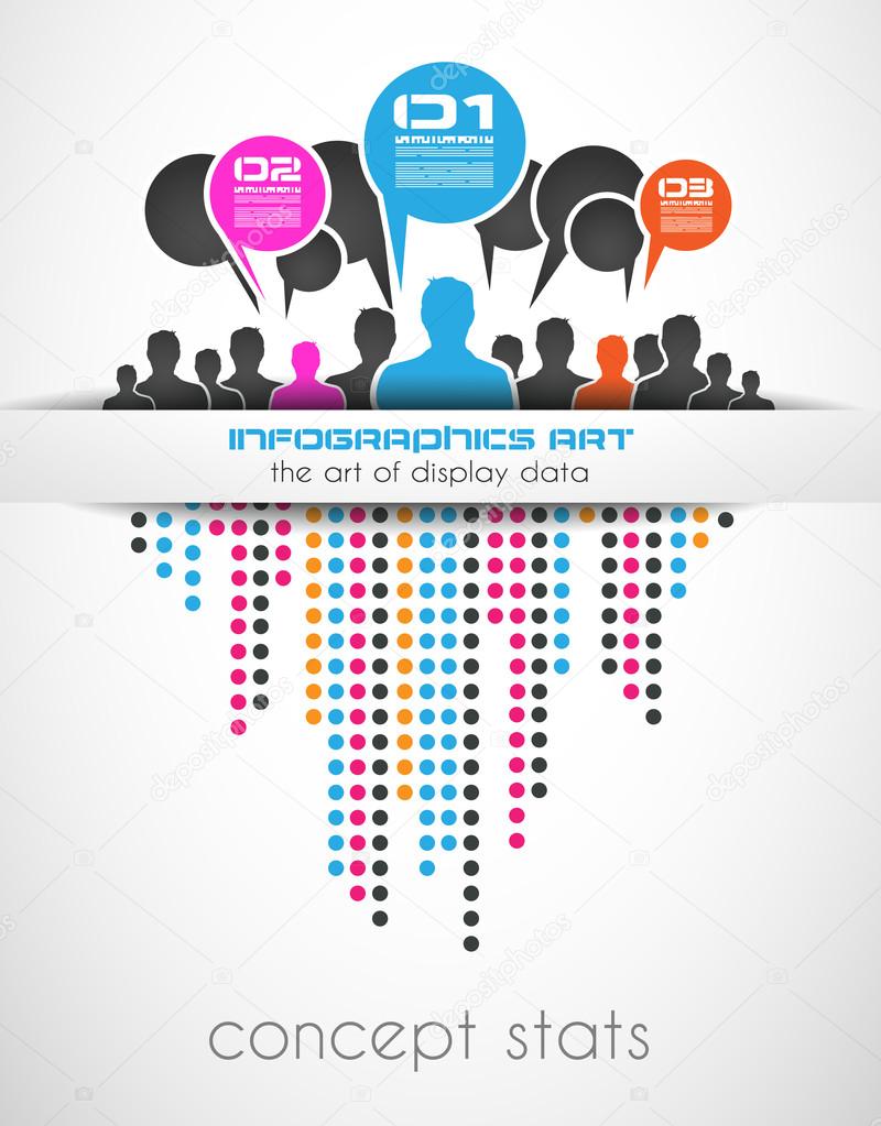 Infographics concept background to display your data in a stylish way ...