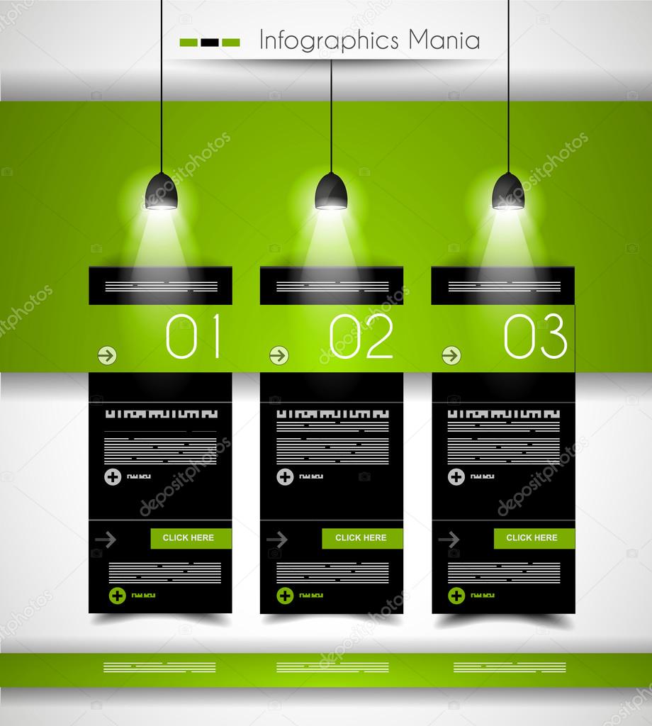 Infographic design template with paper tags. — Stock Vector © DavidArts ...
