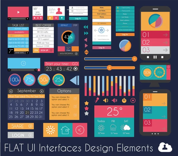 Website page template. Web design — Stock Vector © robuart #49986367